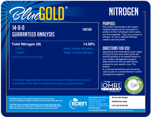 BlueGold® Nitrogen 14-0-0