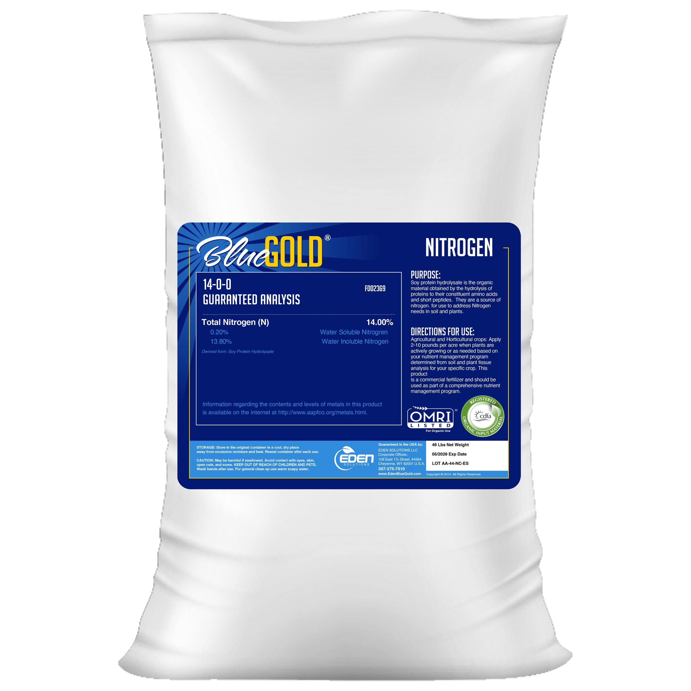 BlueGold® Nitrogen 14-0-0